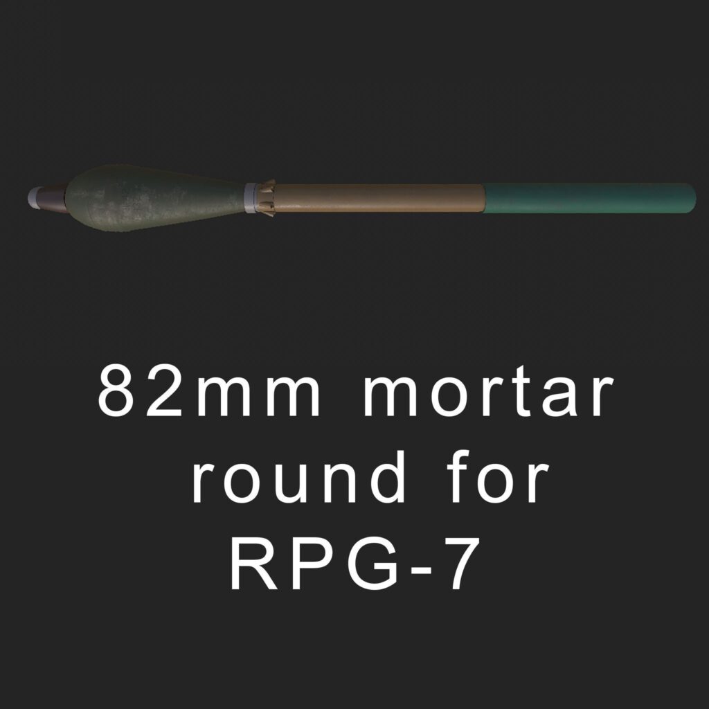 دانلود ماد 82mm mortar round for RPG-7 - ModsClub